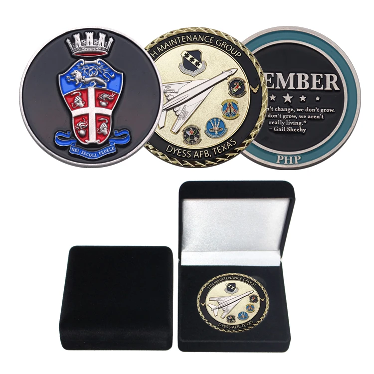 High Quality Custom Commemorative Medal Blank Award Inlaid Gold And ...