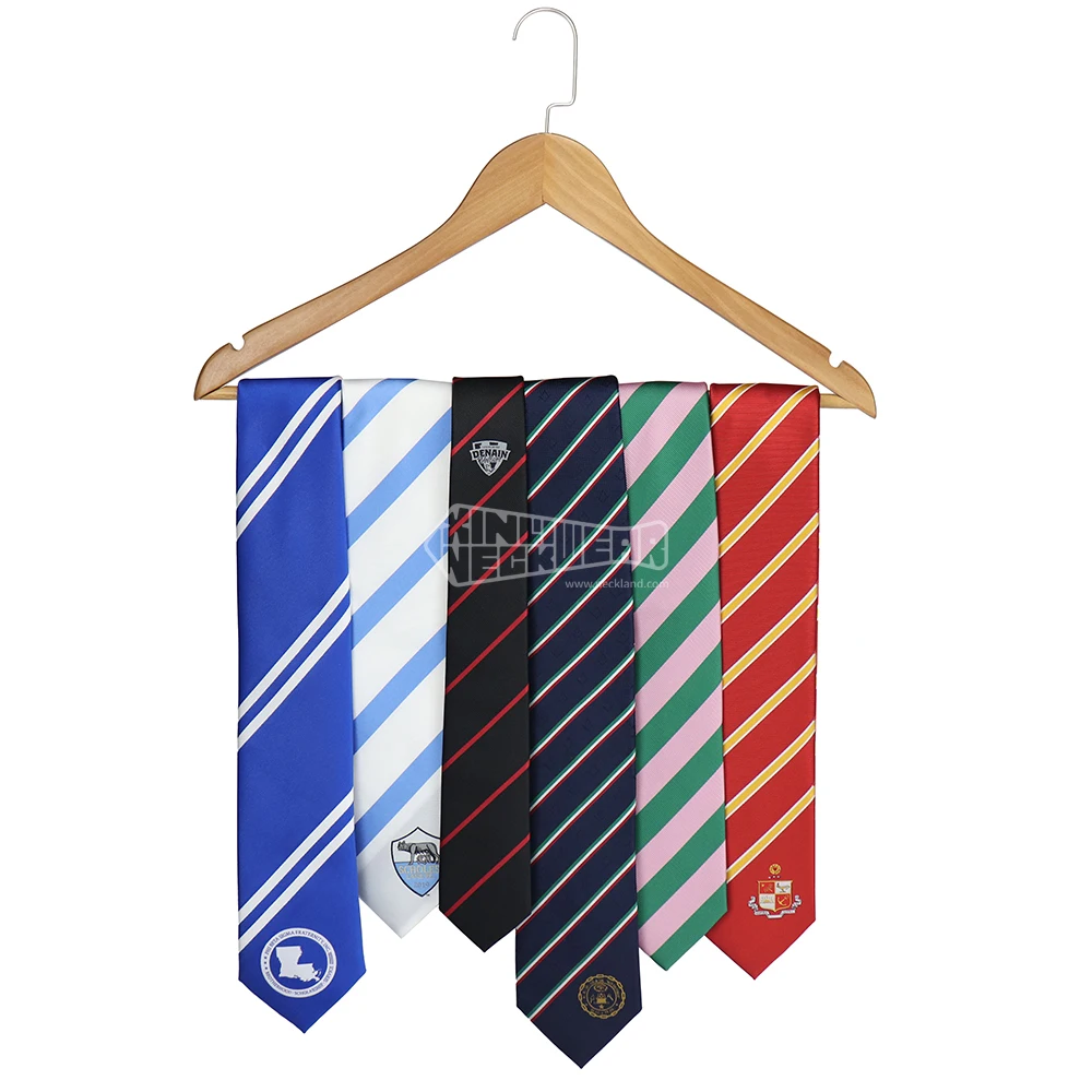 Alibaba.com: Blue and White Regimental Striped Fraternity Necktie with ...