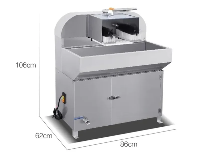 Commercial Double Head Semi-automatic Brush Washing Machine - Buy Semi ...