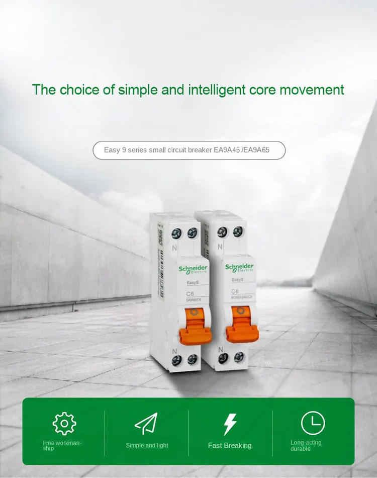 Miniature Circuit Breaker Ea9a45 Phase Line+neutral Line 1p+n C 6a 25a ...