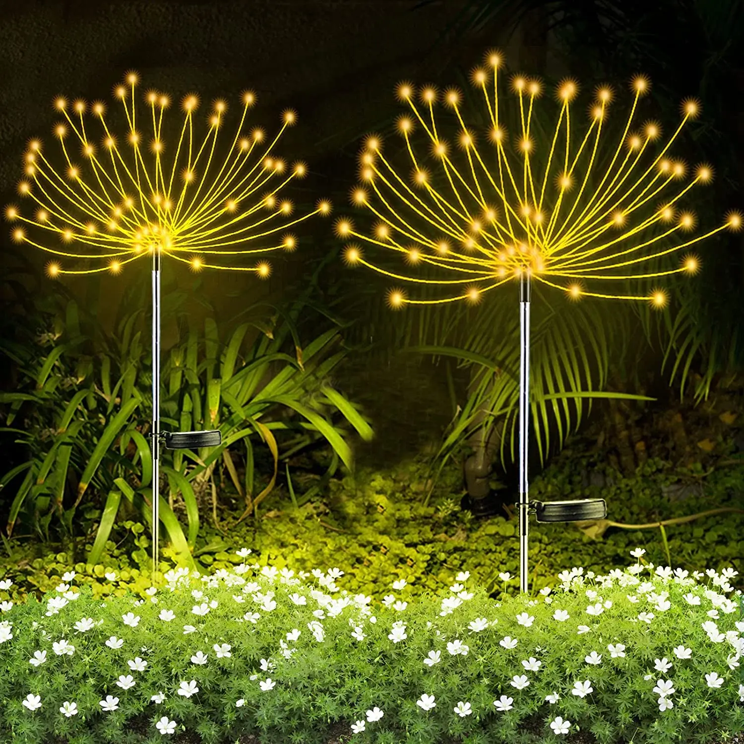 Outdoor Solar Fireworks Lamp - 8model Flash String Fairy