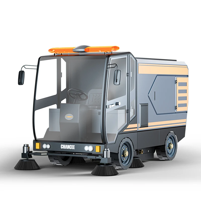 Chancee U220C Industrial Ride on Floor Sweepers Road Sweeper Car ...