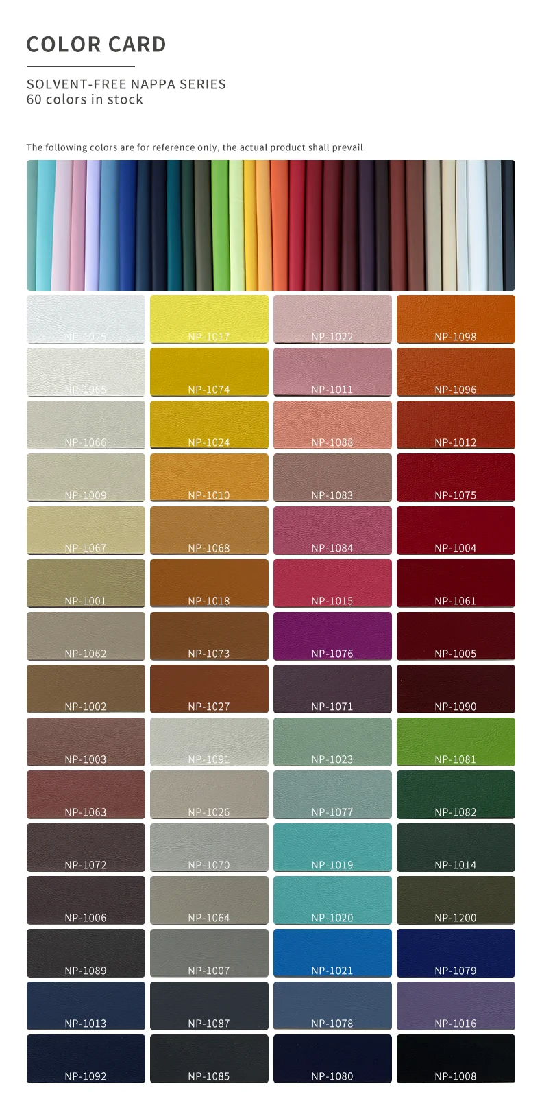 60 Colors Ecological Faux Nappa Leather Fabric High Quality In Stock ...