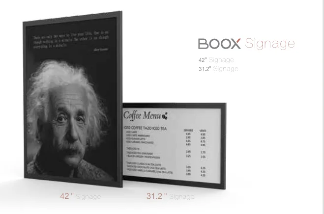 EINK 41.2'' Big Eink Screen for Advertising Signage for Government ...
