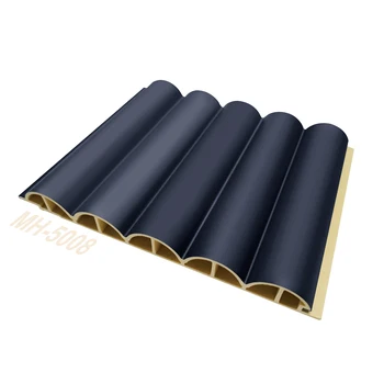 180mm Wave Fluted Wpc Wall Panel Indoor Waterproof Wpc Wall Cladding ...