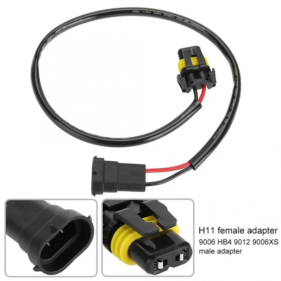 Socket Wire Harness H11 Female 9006 Hb4 9012 9006xs Male Headlight Fog ...