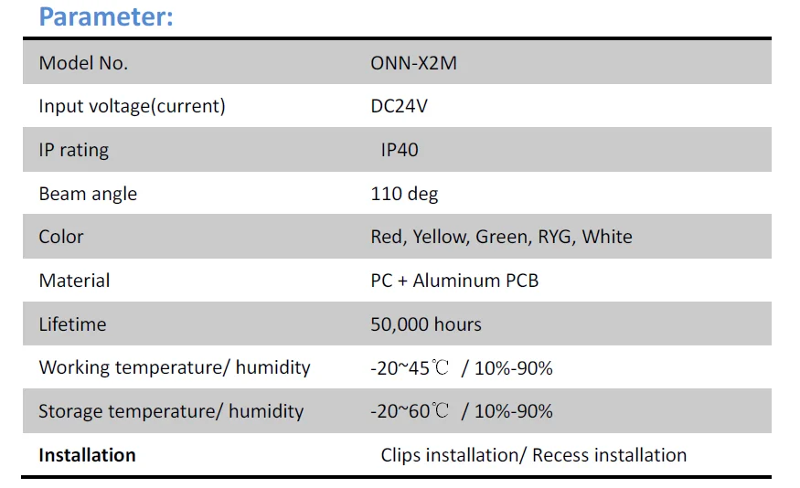 Onn-x2m 778mm 24v Ryg Rigid Strip Light Status Light For Machine And ...
