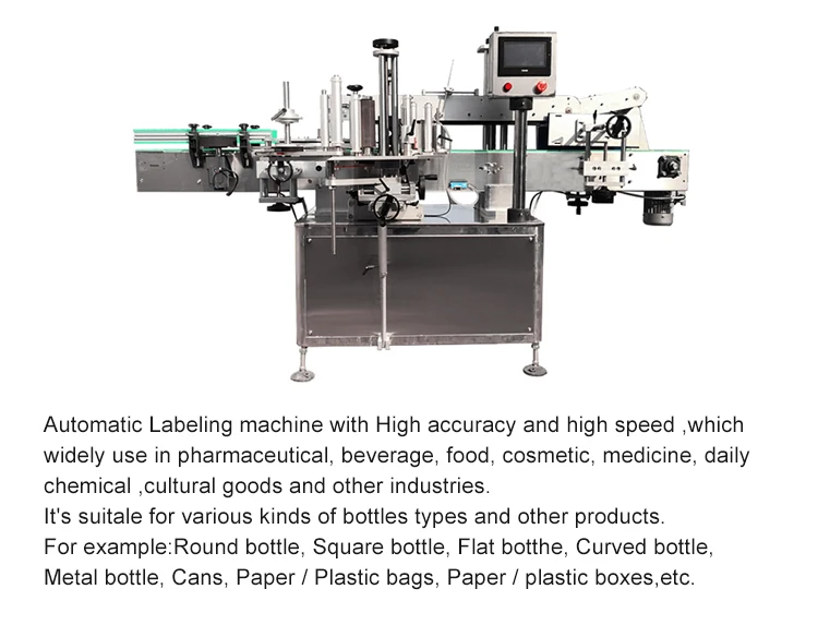Full Automatic Square Bottle Label Applicator One Label Multi Sides ...