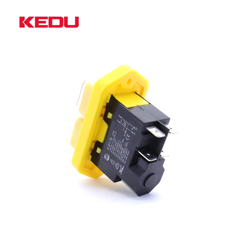 KEDU KJD17B 230V 16A Waterproof DPST Power Switch - TUV, CE, UL