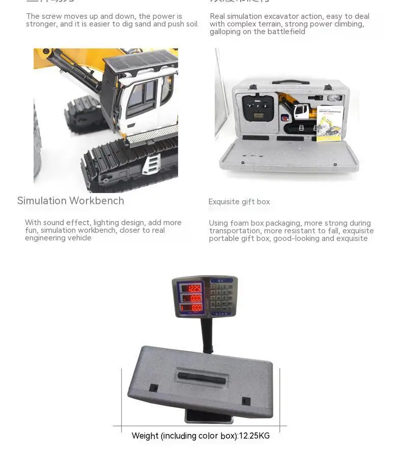 HUINA 1599 RC TRUCK - 1:14 Scale Remote Control Excavator