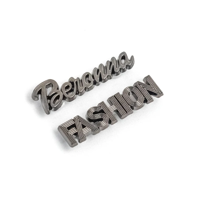 Newest Design Custom Garment Metal Brand Logo Metal Clothing Labels ...