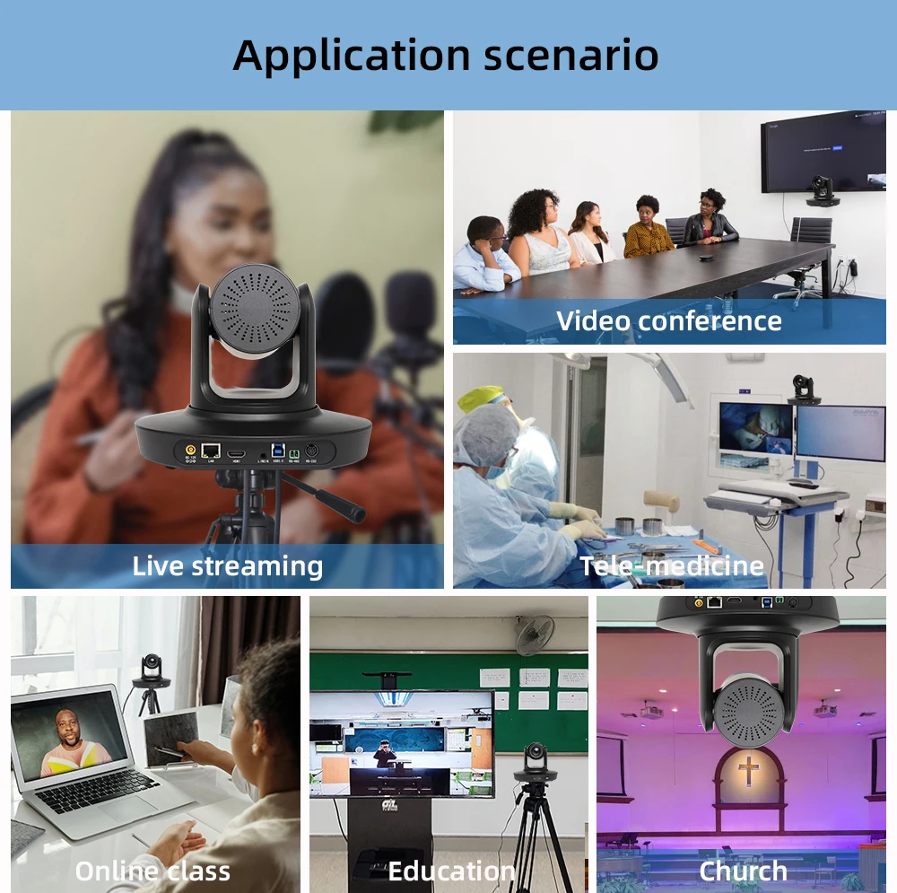 UHD 4K Live Streaming Video Conference 20X Ptz Camera Auto Tracking AI ...