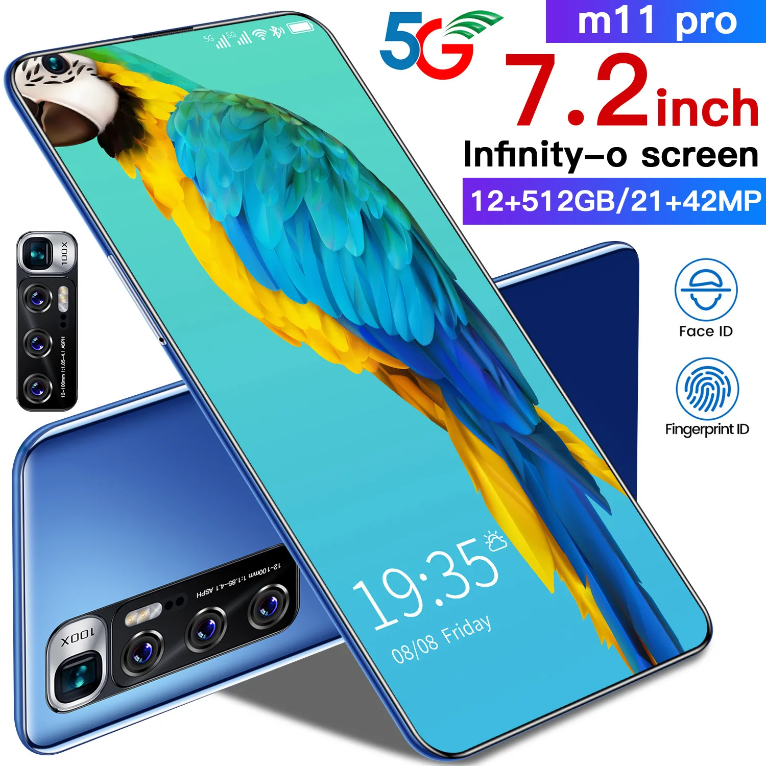 2022 New Unlocked Smartphone M11 Pro With Dual Sim Card Face Id ...