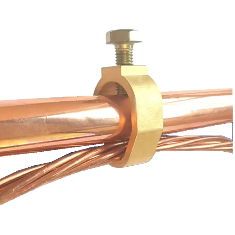 Factory Custom Size Grounding Rod Clamp Copper Earthing Rod Clamp ...