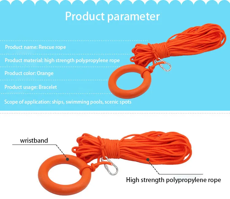 Rescue Throw Rope Bag Gun Gloves Lighting Safety Line Descending Buoy ...