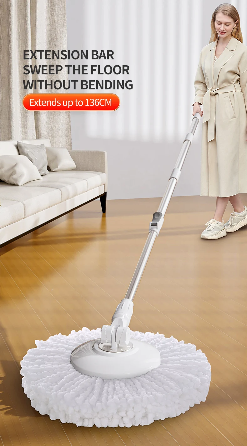 2024 Hot Sale Factory Easy Cleaning Microfiber Mops Swivel Spinning 360 ...
