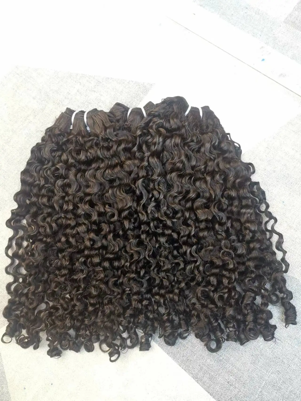 Burmese Mongolian Kinky Curly Hair Bundles Raw Italian Wave Loose Deep ...