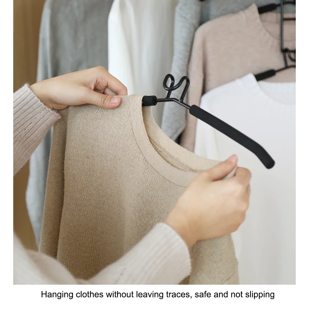 Modern 5-Layer Stainless Steel Hangers Space-Saving Non-Slip Foam ...