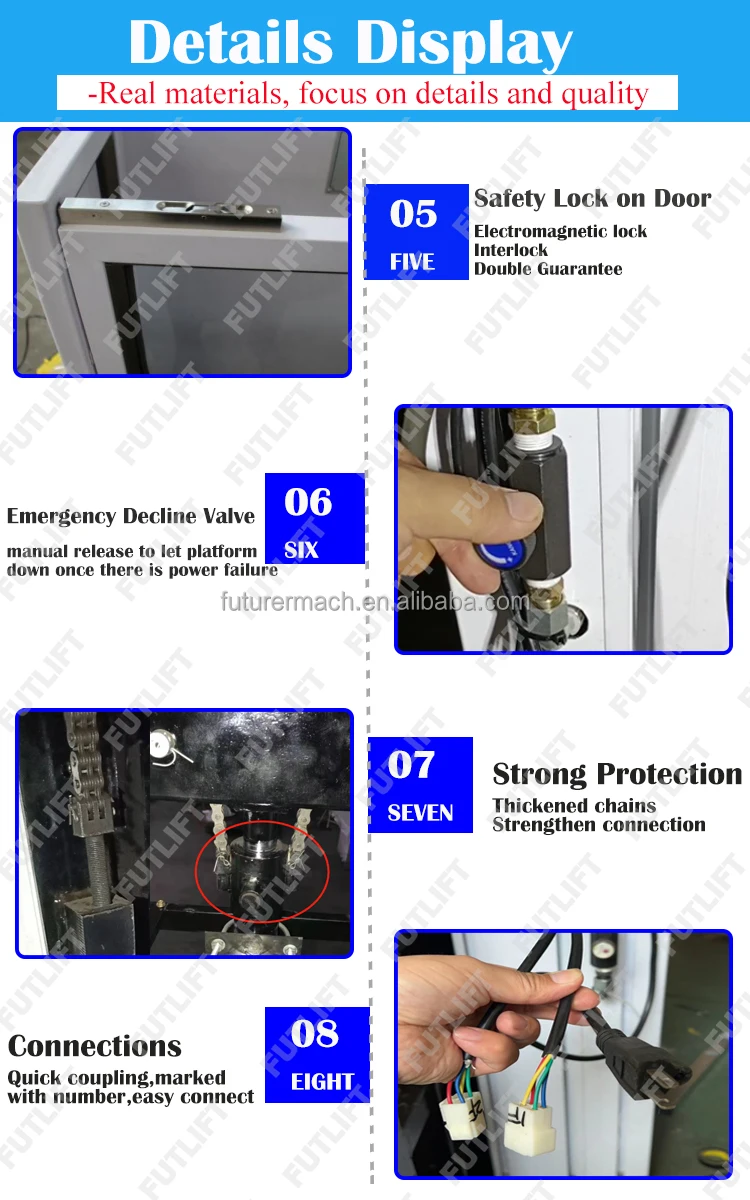 Outdoor Automatic Lifting Platform Elevator - 350kg Capacity