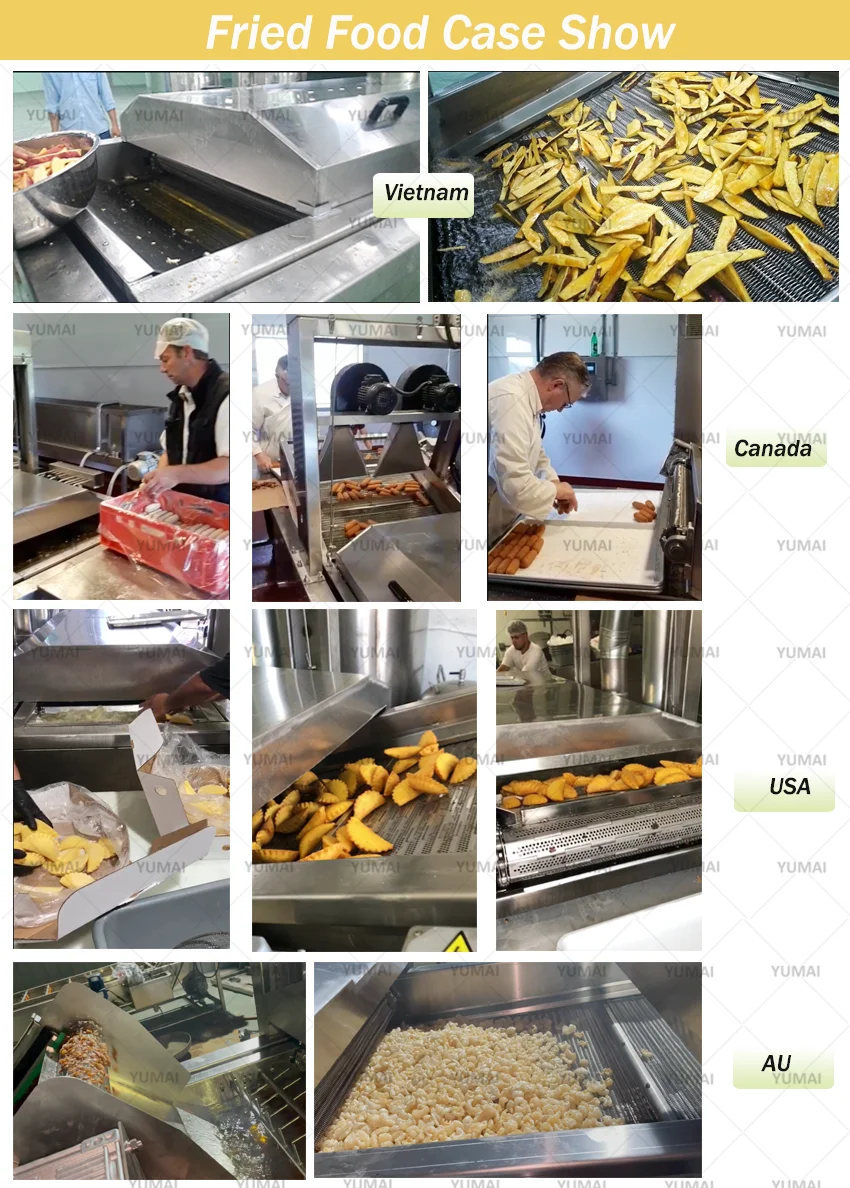 High Efficiency Continuous Fried Chicken Nugget Machine