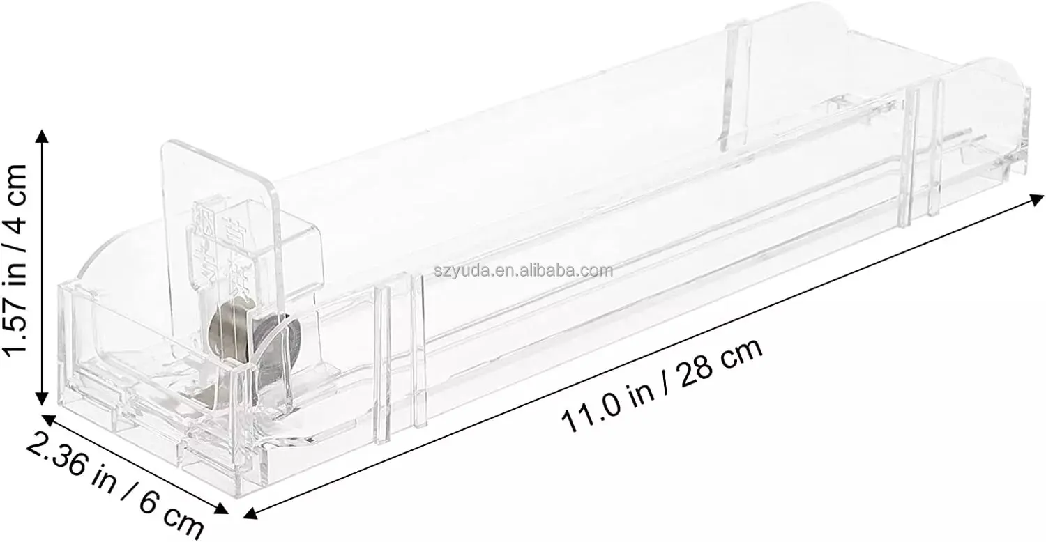 Acrylic Spring Shelf Pushers System - Adjustable & Versatile