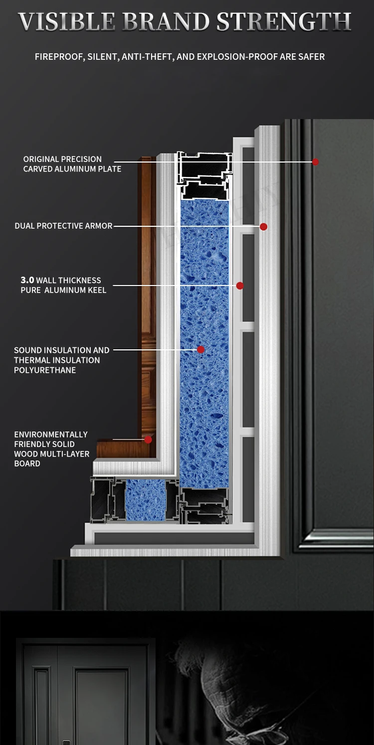 Classical French Style Metal Entry Security Front Door Bulletproof Anti ...