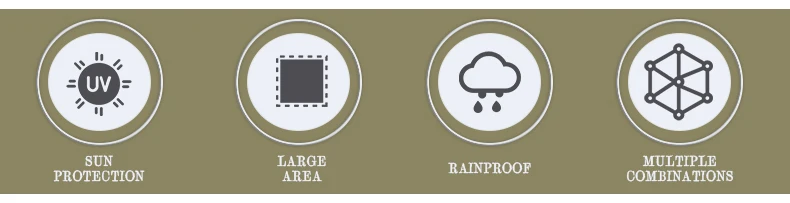 Portable Tailgate Car Awning Waterproof Rain Fly Tent for Camping SUV ...