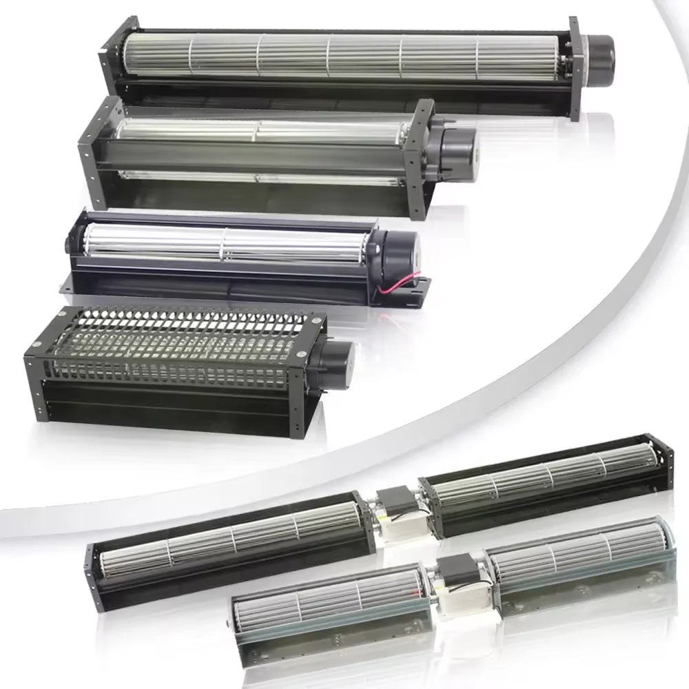 30-65mm Motor Ac Dc Tangential Fans Large Air Volume Low Noise Cross ...