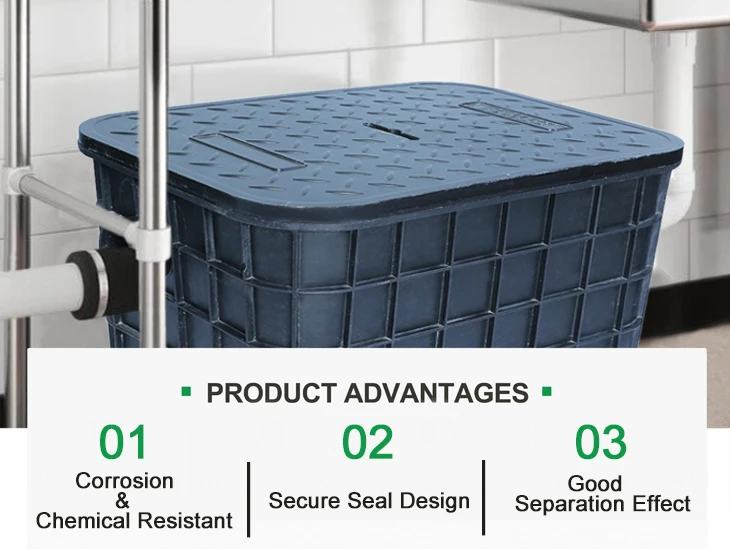 HDPE Factory Directly Supply Plastic Building Material Grease Trap for ...