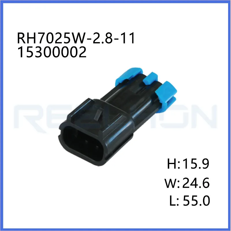 2pin Delphi Male Connector Wire Connectors 2 Pin Auto Connector ...