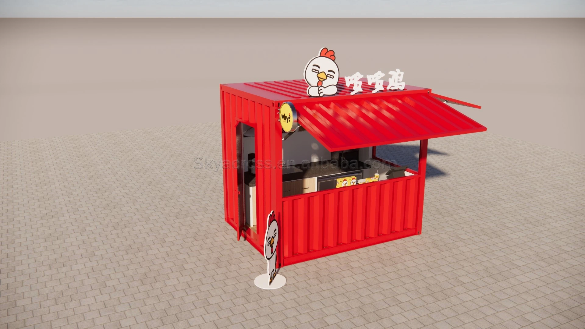 10FT Mini Pop-up Shop Container - Ideal for Coffee & Fast-food