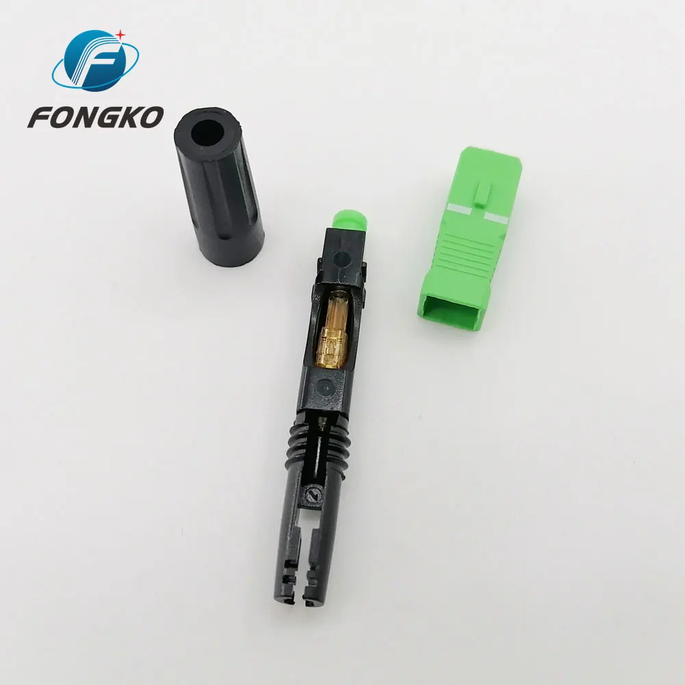 FONGKO Optical Fiber Quick Connector SC APC Fibra Optica Fast Connector ...