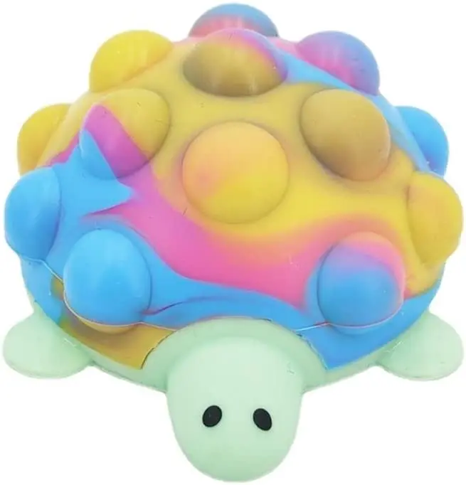 3d Silicone Turtle Pinch Ball Toy Push Bubble Fidget Toys Kids ...