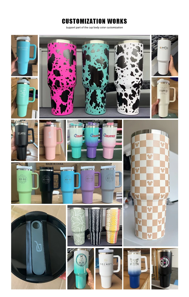 Custom Logo Stanly Cup 20oz 30oz 40oz Outdoor Stainless Steel Insulated ...