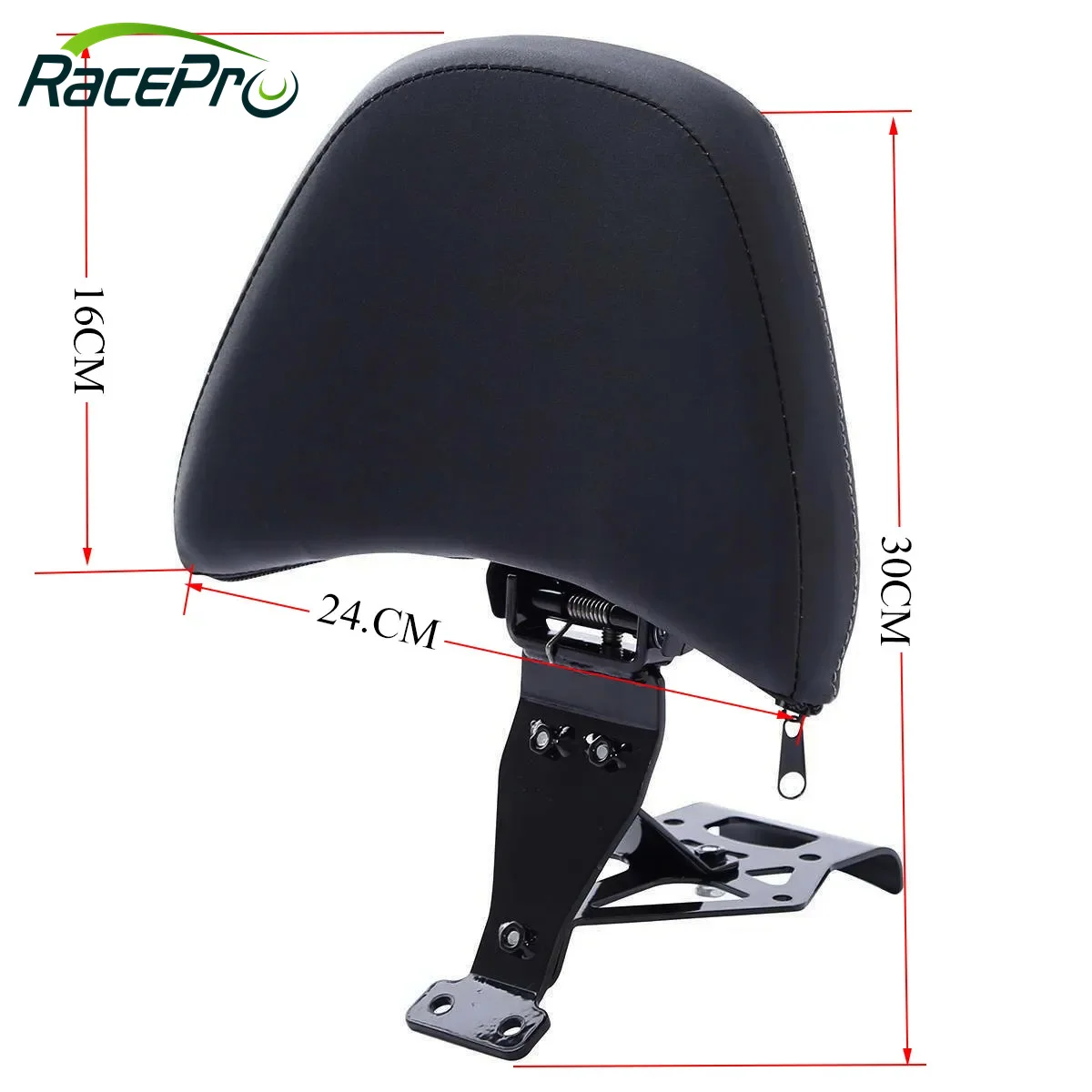 Racepro Motorcycle Driver Backrest Cushion Adjustable Backrest Rear ...