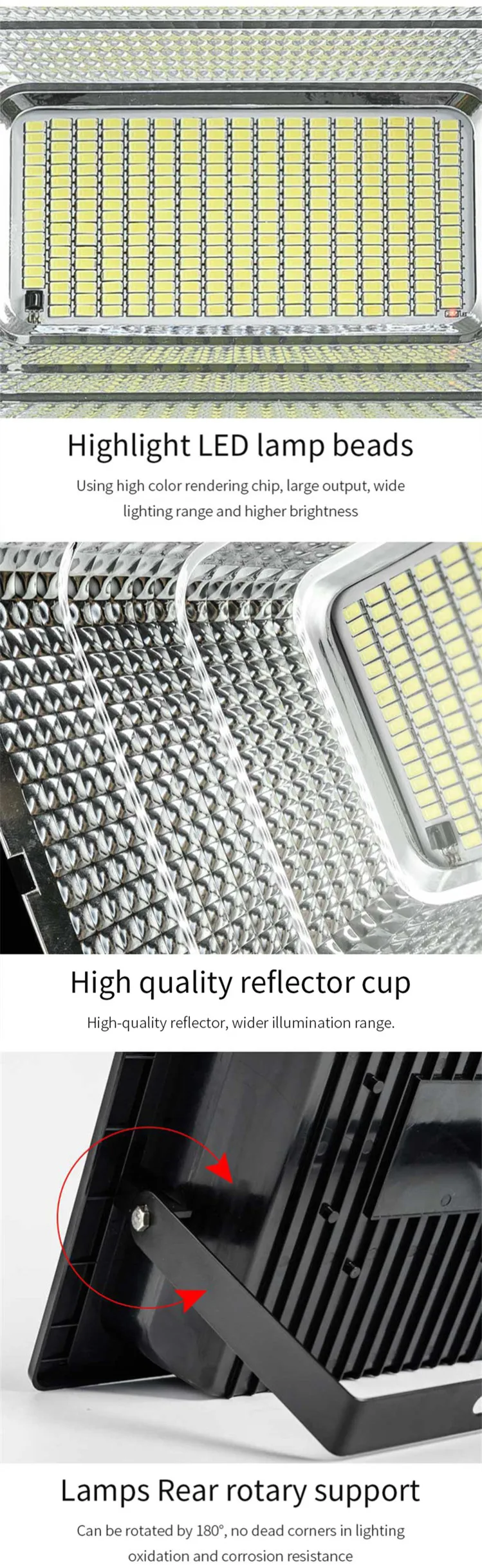 Jindian LED Solar Flood Lights - Efficient Garden Lighting