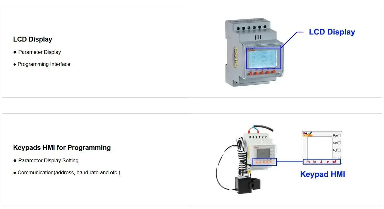 Acrel External Switched Transformer 3 Phase Meter 20ka Roche Coil ...