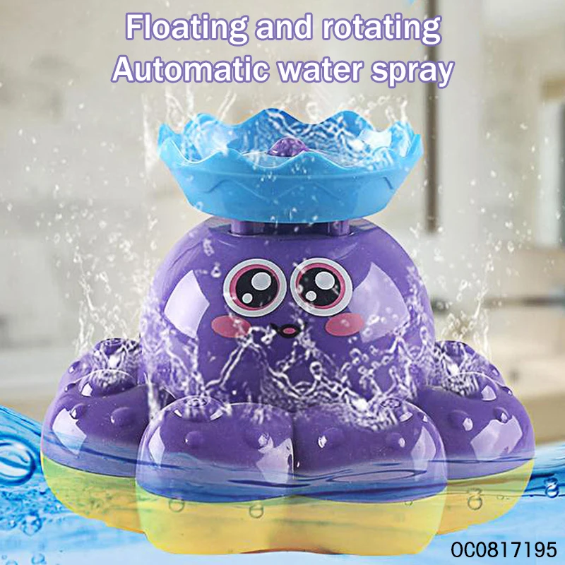 Bathroom Cute Octopus Water Spray Animal Squirts Baby Bath Toys With ...