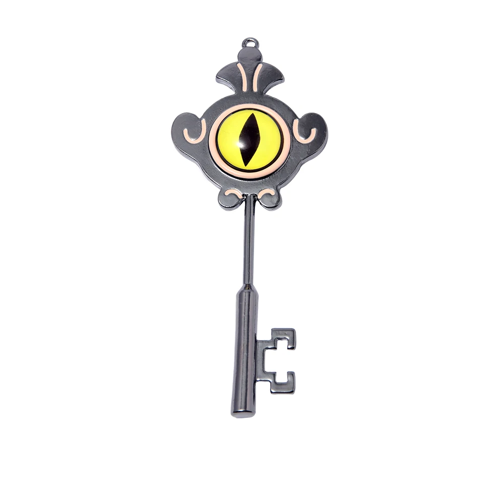 Anime The Owl House Amity Portal Key Retro Gold Color Eye Metal Pendant ...