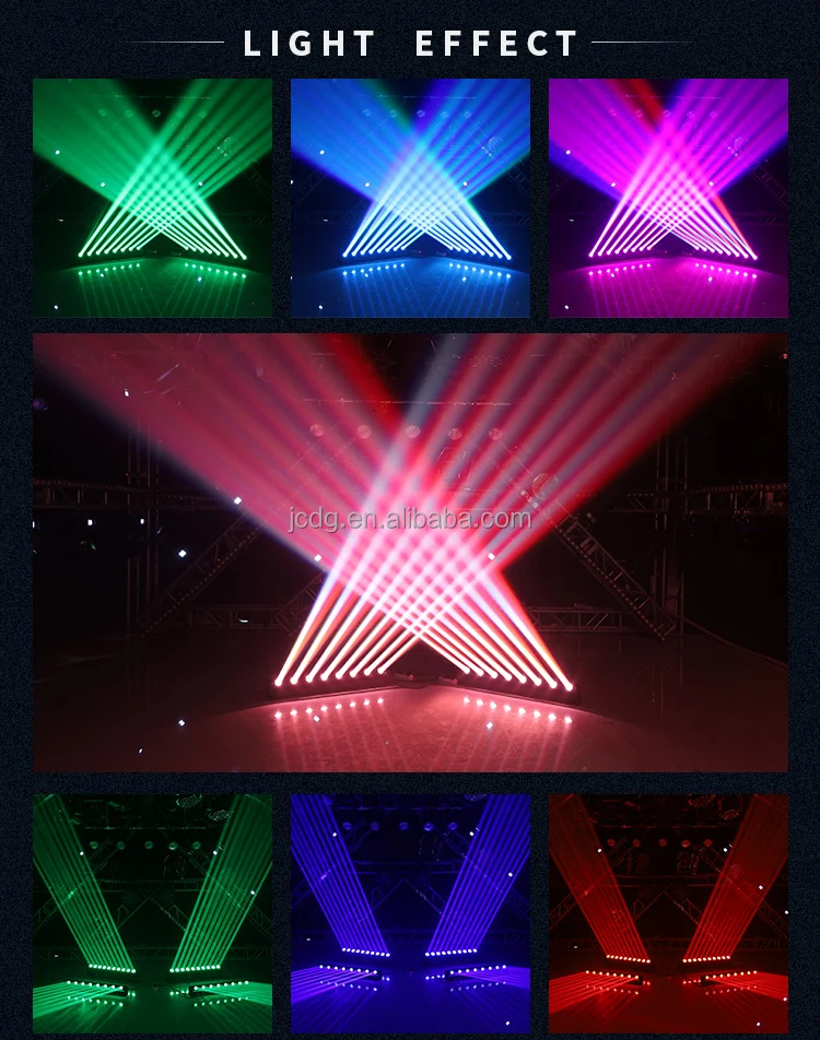 8 Eyes RGBW Beam Moving Head LED Stage Lighting for Partys