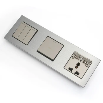 Hotel Lights Bedside Control Panel,Rocker Switch,Universal Socket With ...