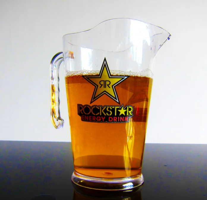 Customized plastic beer pitchers 60oz stackable ice beer pitcher water ...