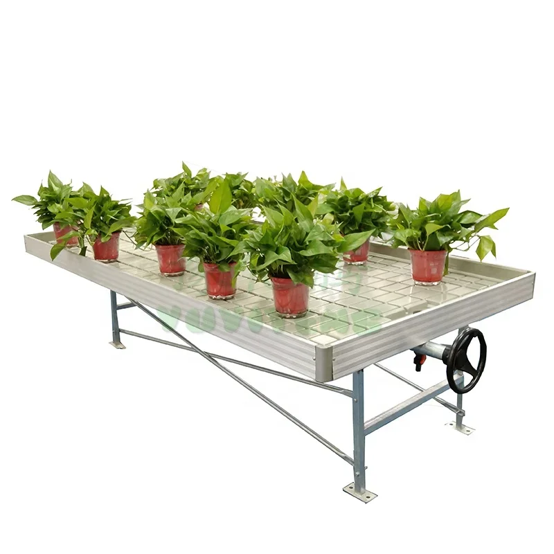 Growing Tray 4X8 Flood Trays Ebb and Flow System Rolling Bench Grow ...