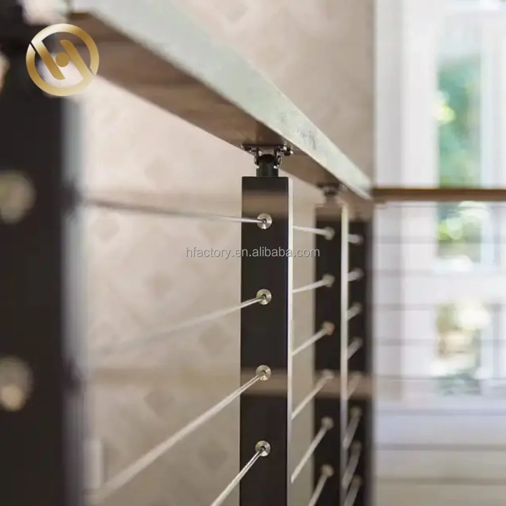 HJ Wire cable railing or indoor modern stainless steel wire railing ...