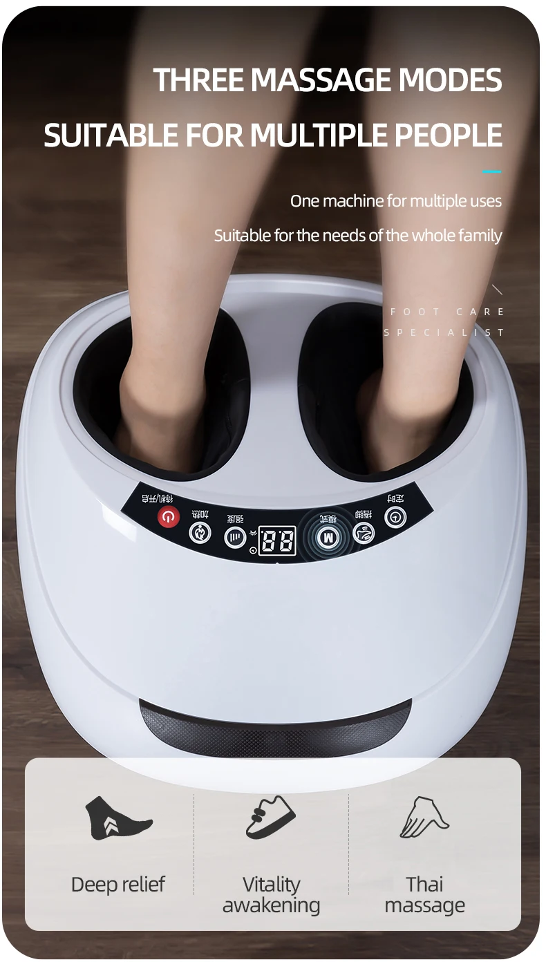 Shiatsu Infrared Electric Heating Foot Massager Vibrating Electric Foot ...