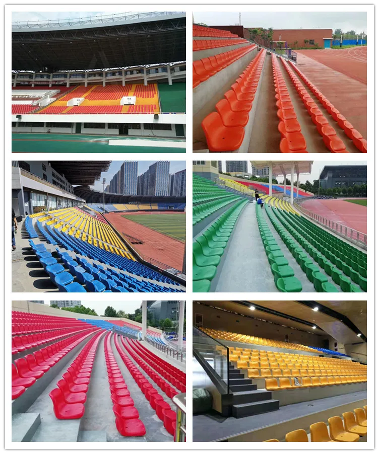 Wholesale Outdoor HDPE Grandstand Bleacher Stadium Seats Gym Plastic ...
