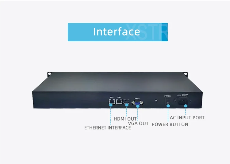 xstrive 1U rack 60 channel rtsp rtmp network monitoring video streaming ...