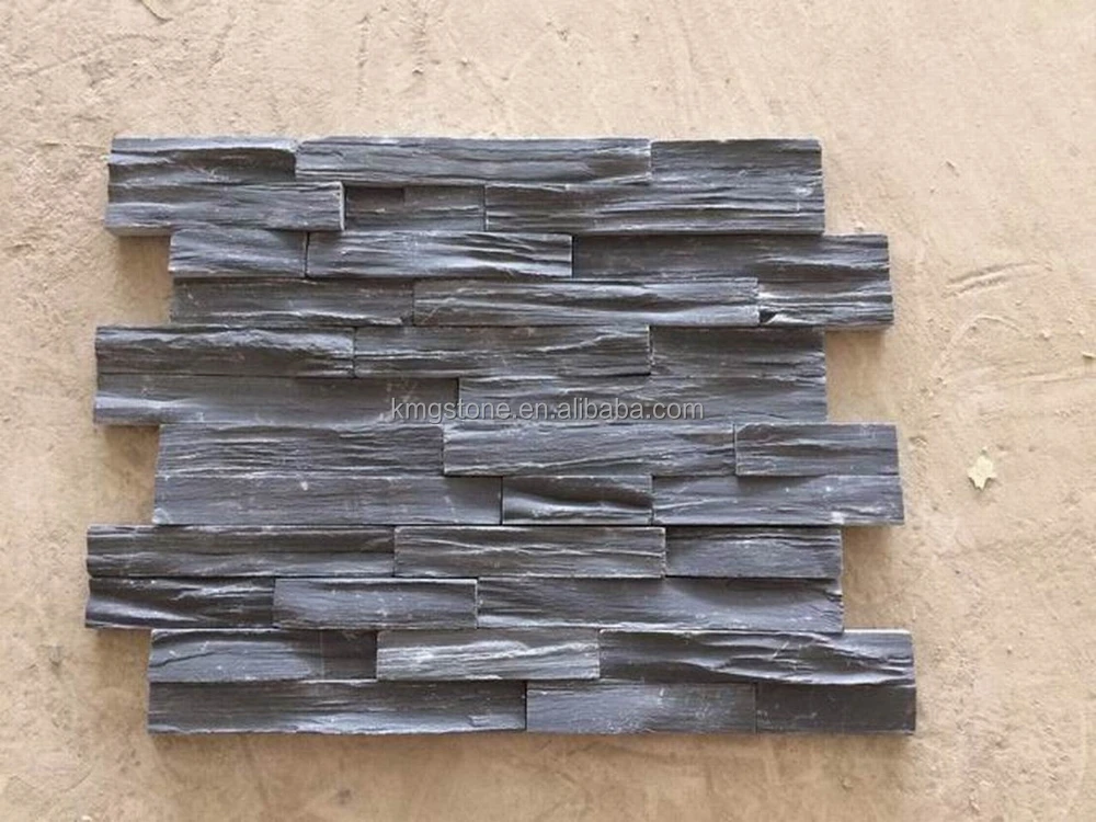 Natural Stone Cladding - Black Slate for Exterior Decor