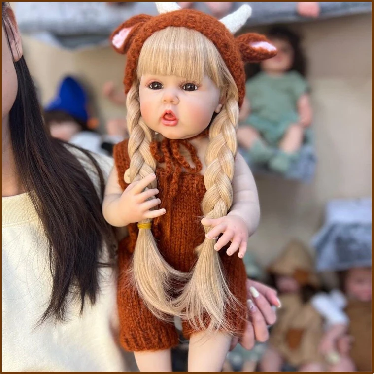 Reborn Realistic Huggable Soft Body Doll High Simulation Baby Doll With ...