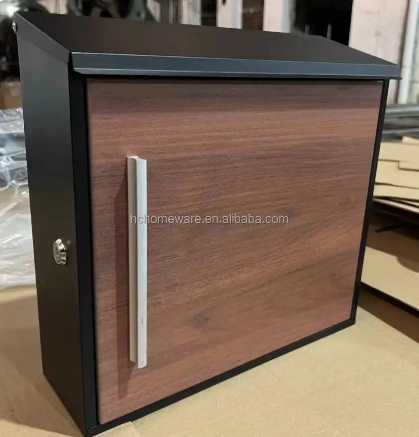 Modern Residential Wall Mounted Mailbox With Common Lock Left-Hand Door ...